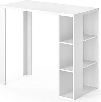 Vicco Table de Bar Noel, Blanc, 120 x 60 cm