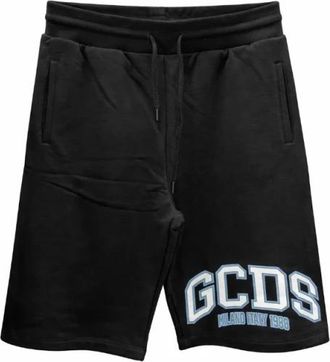 GCDS Gcds, Homme, Shorts, Noir, Taille: 2XL Logo Lounge Sweatshorts