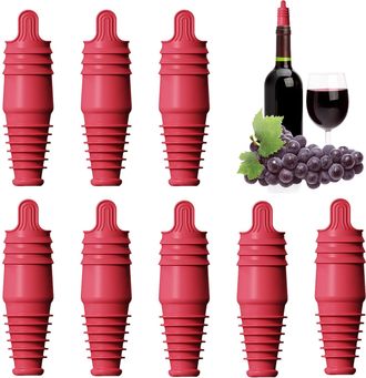 Generico Weinstopfen | Wiederverwendbare Versiegelungsmittel | Flaschenverschluss - f&uuml;r die Verwendung mit Bier, Getr&auml;nken, Reisen, Zuhause, Bars, Partys, Mahl