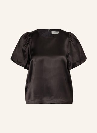 Part Two Blusenshirt Uriapw Aus Satin schwarz