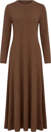 Max Mara Robe longue en maille - Femme - Robes - Brun - Taille: 40 FR