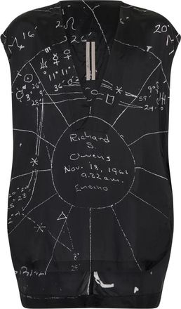 Rick Owens Homme, Tops, Noir, Taille: M T-Chemises