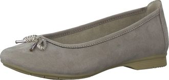 Jana Damen Ballerinas Elegant mit Schleife Weite H Mehrweite, Hellgrau 1 (Grau), 38 EU
