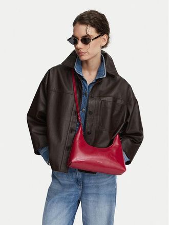 Calvin Klein Handtasche Foil Logo Glossy Conv Shoulder B LV04F3737G Rot