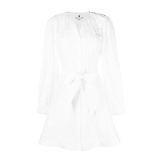 Tommy Hilfiger Robe Courte &agrave; Dentelle en Macram&eacute; - Femme - Robes - Blanc - Taille: 36 FR