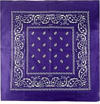 JOPHY & CO. Bandanas 100 % coton pour femme / homme / enfants, unisexe avec motif Paisley, mouchoir couvre-chef, écharpe pour cheveux / cou / poignet / tête COD.6