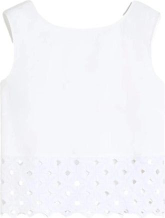 Max Mara Femme, Tops, Blanc, Taille: 42 FR Hauts sans manches