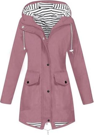 Generic Vestes dautomne et dhiver 2026 pour femmes, trois en une deux pi&egrave;ces, coupe-vent, veste de costume dalpinisme en plein air, rose, XXL