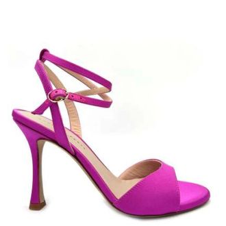 Roberto Festa Milano Barbie Pink Satin High Heel Sandalen - - Shoes - Damen - Lila - 38 EU