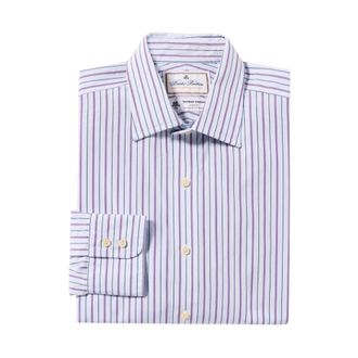 Brooks Brothers Chemise en coton coupe classique avec col Ainsley - Homme - Chemises - Bleu - Taille: XS