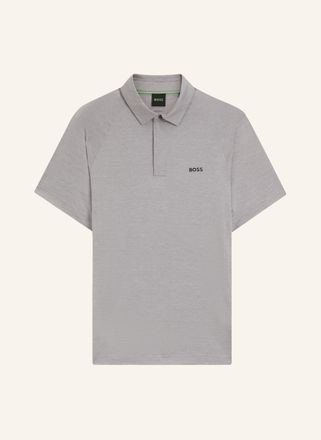 HUGO BOSS Poloshirt Pl_Tour Wool Slim Fit grau