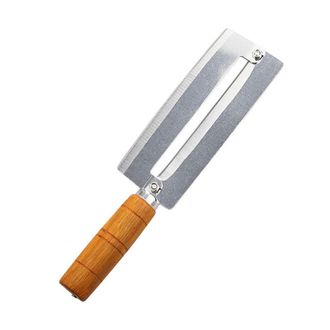 Garneck Obst Schneidwerkzeug Küche Schälen Holzgriff Zuckerrohr Schäler Edelstahl Gemüseschneider