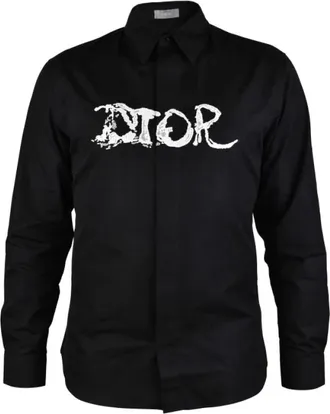 Dior Homme, Chemises, Noir, Taille: 2XL Chemise Brod&eacute;e