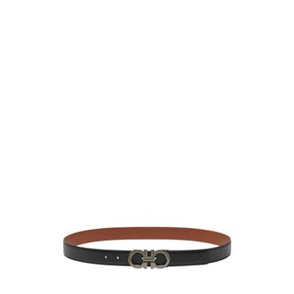 Ferragamo Double Adjus Belt - - Accessories - Herren - Schwarzk - 100 CM