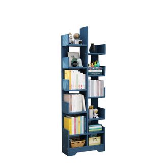 Generic Baumf&ouml;rmiges B&uuml;cherregal mit 7-9 Ebenen, B&uuml;cheraufbewahrung und Pr&auml;sentationsregal, hohes und schmales Eckb&uuml;cherregal, geeignet for Wohnzimmer und Hei