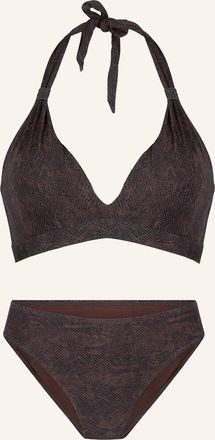 LingaDore Triangle Padded Bikiniset braun