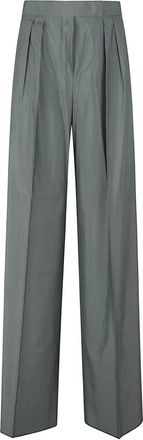 Max Mara Femme, Pantalons, Vert, Taille: 38 FR Mxmgiallo Pocket Pantalons