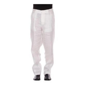 John Richmond Homme, Pantalons, Blanc, Taille: L Straight Pantalons
