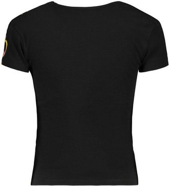 Desigual T-Shirt Stilvolles Damen Kurzarm-T-Shirt in Schwarz mit