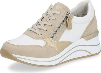 Remonte Damen Low-Top Sneaker D0T01, Frauen Halbschuhe,lose Einlage,Laufschuhe,Freizeit,sportlich,straßenschuhe,Strassenschuhe,Weiss Kombi (80),38 EU