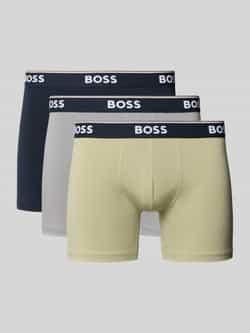 HUGO BOSS Trunks aus Baumwoll-Mix im 3er-Pack