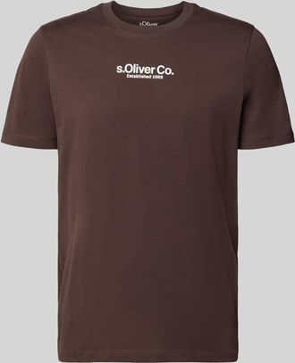 s.Oliver Red Label Regular Fit T-Shirt aus reiner Baumwolle