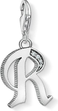 Thomas Sabo Thomas Sabo Damen-Charm-Anhänger R Buchstabe Silber Charm Club 925 Sterling Silber 1598-643-21