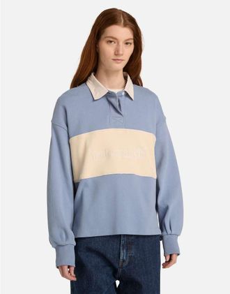 Timberland Lush - Rugby-Poloshirt in Stonewash-Blau