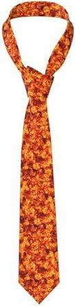 Generic Cravates Homme Feu Flammes Br&ucirc;lantes Rouge Froid Classique Tie &Eacute;l&eacute;gant Cravate Pour Accessoires Travail &Eacute;v&eacute;nements