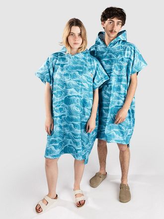 After Ocean Poncho de surf &agrave; motifs