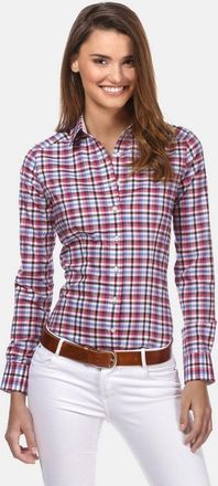 Vincenzo Boretti Klassische Bluse leicht tailliert