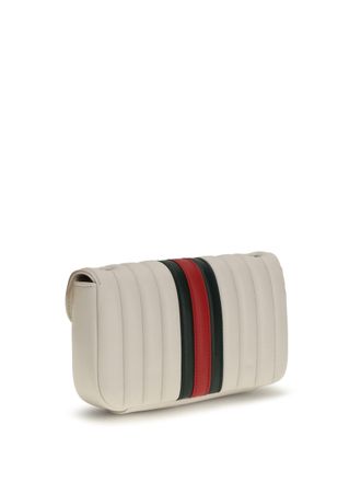 Gucci Nappa Leather Shoulder Bag - White