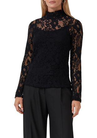 s.Oliver Transparentes Spitzen-Shirt im Slim Fit