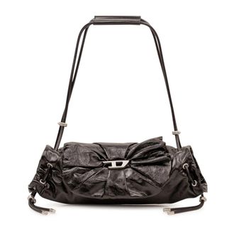 Diesel Scrunch-D Schultertasche S - - Bags - Damen - Schwarzk - ONE SIZE