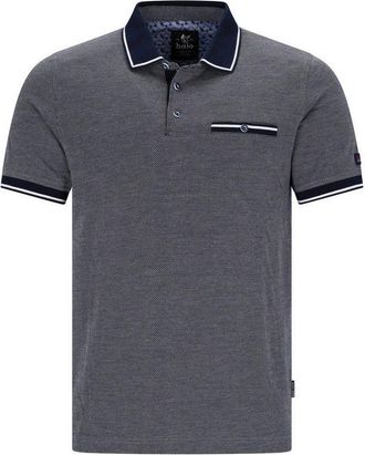 Hajo Poloshirt Poloshirt in diagonal Jacquarddessin - stay fresh-Qualit&auml;t