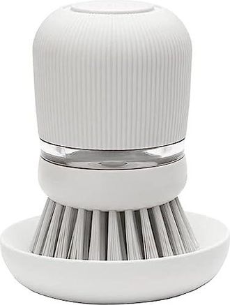 Brabantia Brosse à Vaisselle avec Distributeur de Savon Intégré - Light Grey