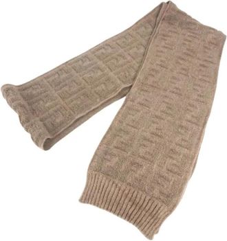 Fendi Pre-owned Fxt283 Stole - Femme - Pre-owned - Beige - Taille: ONE Size