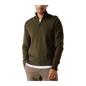 Dstrezzed Gr&uuml;ner Half Zip Pullover f&uuml;r den Herbst - - Knitwear - Herren - Gr&uuml;n - 2XL