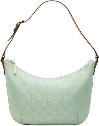 Gucci Hobo Bags - GG Canvas Shoulder Bag - Gr. unisize - in Blau - f&uuml;r Damen