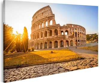 Islandburner Bild auf Leinwand Prächtiges Kolosseum Sonnenaufgang Rom Italien Europa Bilder Wandbilder Poster INBI-1K