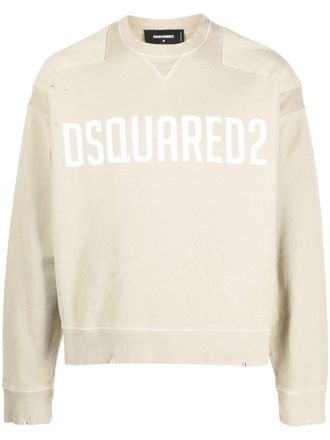 Dsquared2 sweat à logo imprimé - Tons neutres