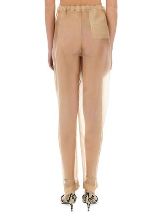 Khaite Silk Trousers - Beige