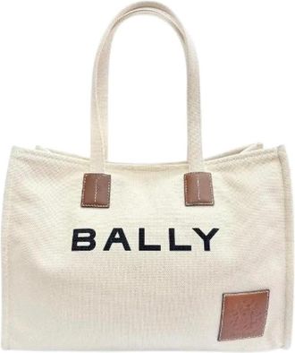 Bally Pre-owned Sac cabas Akelei en toile - Femme - Pre-owned - Beige - Taille: ONE Size