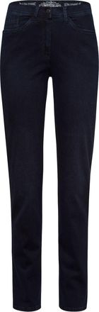 Raphaela by Brax Damen Style Laura 5-Pocket Magic Waist Ultra Dynamic Denim Super Slim Hose, Dark Blue Effect,38W / 30L