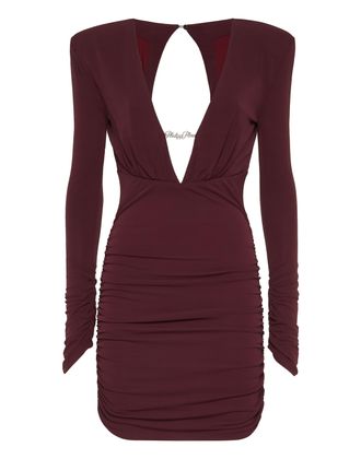 Philipp Plein Long-Sleeved Mini Dress