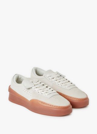 Lacoste Baskets en cuir m&eacute;lang&eacute;