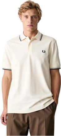 Fred Perry Polo M3600 - Homme - Tops - Beige - Taille: S