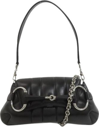 Gucci Pre-owned Cuir sacs-gucci - Femme - Pre-owned - Noir - Taille: ONE Size