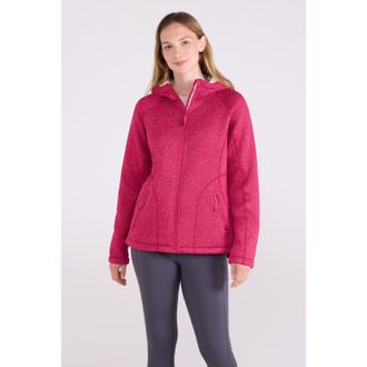 Mountain Warehouse Nevis Hoodie mit durchgehendem Rei&szlig;verschluss f&uuml;r Damen (Leuchtend Rosa)
