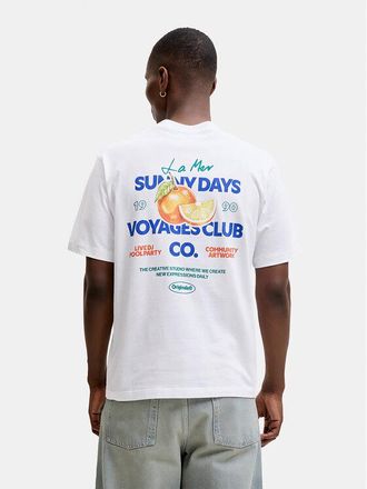 Jack & Jones Jack & Jones T-Shirt Riviera 12295202 Wei&szlig; Regular Fit